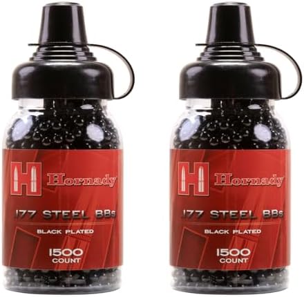 Umarex Hornady Black Plated .177 Caliber Steel BB Gun BBS (1500 Count ...