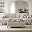 Amazon.com: Enobala 101" Sectional Sofa 4 Seat U Shaped Couch with ...