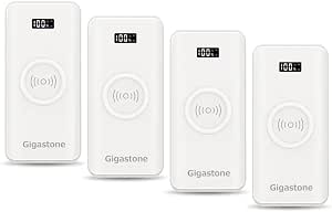 Amazon.com: Gigastone 2in1 Power Bank 4-Pack 10000mAh Battery Pack,20W ...