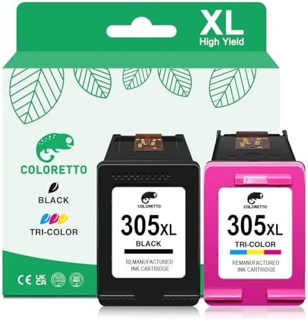 COLORETTO 305XL for HP DeskJet 2810e Ink Cartridge Replacement Deskjet ...