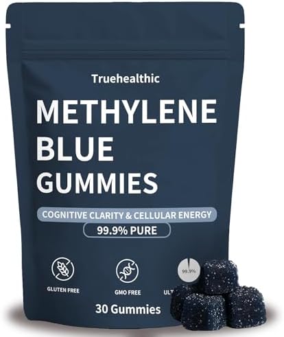 Amazon.com: Truehealthic Methylene Blue Gummies, 5mg of Methylene Blue ...