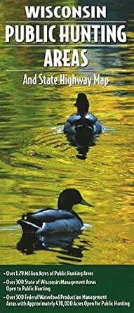 Hunting Map of Wisconsin: Amazon.com: Books