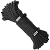 Amazon.com: KINGLAKE Soft Silk Rope,8MM Black Rope,50 Feet Skin ...