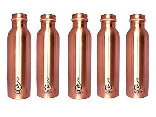 Buy SONIRO World'S First Seam Less Copper Water Bottle (1 Litre) - Set ...