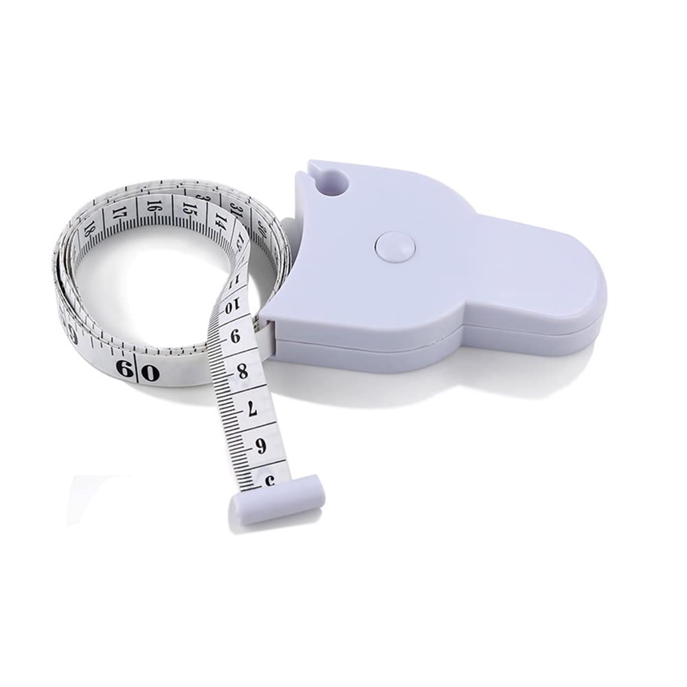 2 Pcs Retractable Body Tape Measure, 150 cm Automatic Telescopic ...