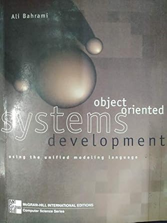Object Oriented Systems Development: Ali Bahrami: 9780071160902: Amazon ...
