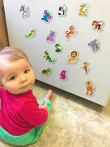 Roter Kafer 16 Foam Zoo Animals Magnets - Big Magnets for Kids Age 1 ...