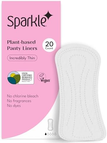 Amazon.com: Sparkle Incredibly Thin Panty Liners, Ideal for Everyday ...