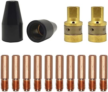 Allyearauto Flux Core Gasless Nozzle Tips Kit, Compatible with Miller ...