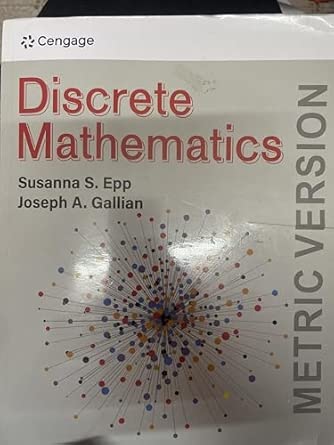 Buy Discrete Mathematics | Susanna Epp | Metric Version | Second Hand ...