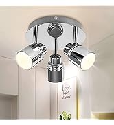 DLLT Modern Ceiling Spot Lights Fixtures 4-Light Round Flush Mount ...