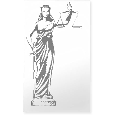 Amazon.com: JR Studio 4x4 inch Blind Justice Sticker - Decal Lady ...
