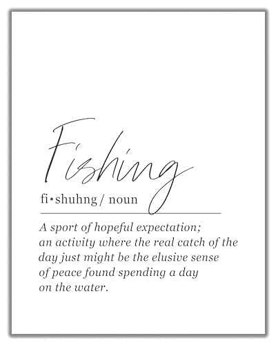 Amazon.com: Fishing Definition Word Wall Art Print. 11x14 UNFRAMED ...