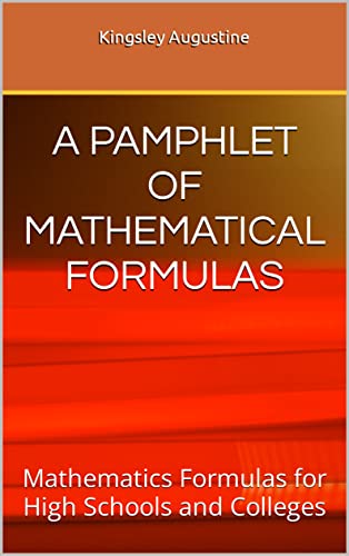 Amazon.com: A PAMPHLET OF MATHEMATICAL FORMULAS: Mathematics Formulas ...