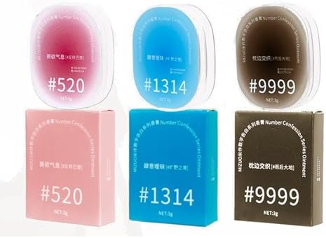 Amazon.com : Grospe 3 Pack Solid Balms Set - Solid Perfume Portable ...
