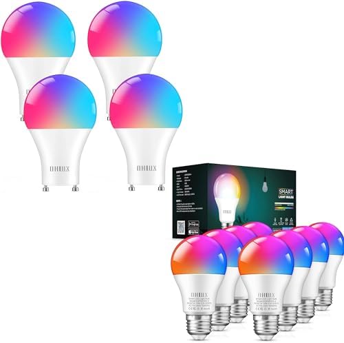 OHLUX Smart Light Bulbs E26 8 Pack and gu24 4pack - Amazon.com