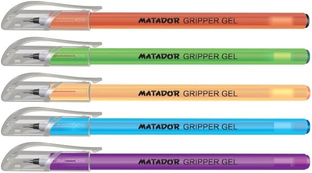 Matador Gripper gel ball point pen 0.5 mm ink pen pack of 12 & 24 (24 ...