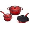 Amazon.com: Le Creuset Enameled Cast Iron Signature Cookware Set, 5 pc ...