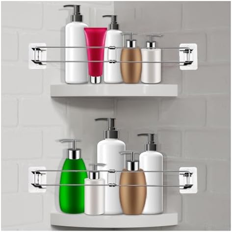 Amazon.com: Vcnoeo RV Shower Corner Storage Bar,Adjustable Stainless ...
