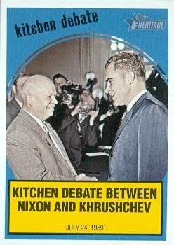 Kitchen Debate trading card (Richard Nixon & Nikita Khrushchev) 2008 ...