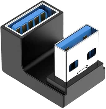 ETZIN U-Shape USB 3.1 Adapter 180 Degree USB A Male to Female Coupler ...