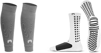 Amazon.com: MediCaptain Protective Soccer Grip Sock + Pre Cut Sock ...
