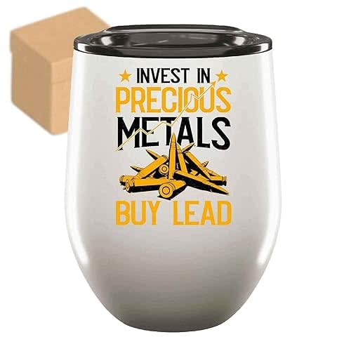 Amazon.com: Novelty Gift Lead Gun Bullet Design For Precious Metal Investors - Graphic Gift For ...