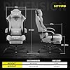 Amazon.com: SITMOD Fabric Gaming Chairs with Footrest, PC Computer ...
