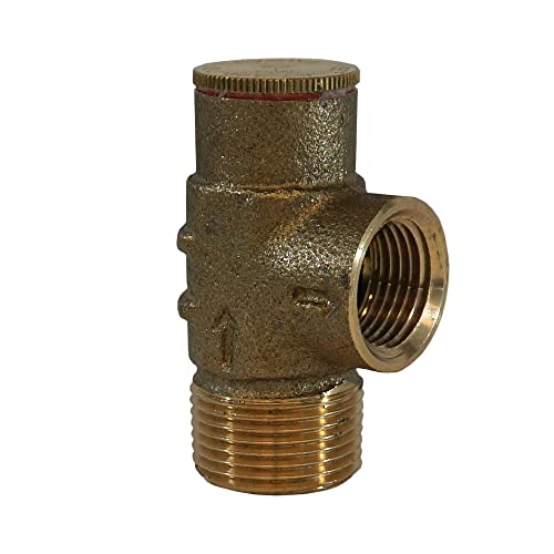 Merrill MFG PRVNL75100 No Lead Brass Pressure Relief Valve 100 PSI, 3/4 ...