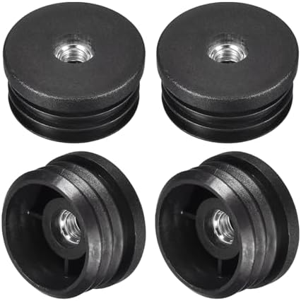 uxcell 4Pcs Plastic Threaded Tube Inserts with M8 Thread, for 38mm/1.5 ...