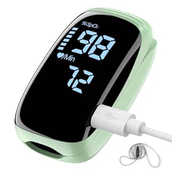 Amazon.com: Finger Pulse Oximeter, Fingertip Blood Oxygen Saturation ...