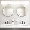 Amazon.com: Fabuday Silver Circle Mirror for Wall 20 inch - Round ...