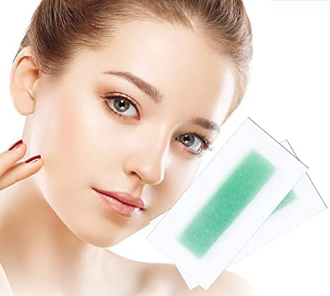 PINZOR Hair Removal Wax Stripes for Upper Lip Eyebrows Face Chin Cheek ...