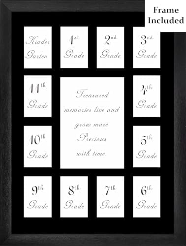 Amazon.com - School Picture Frame Pre-K to 12 Collage frames（2 mats and ...