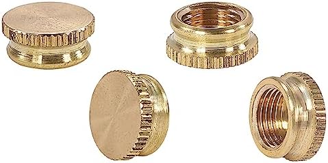 Aspen Creative 21059-06-4, Lamp Lock-Up Caps 4Pcs/Pack Steel Brass Cap ...