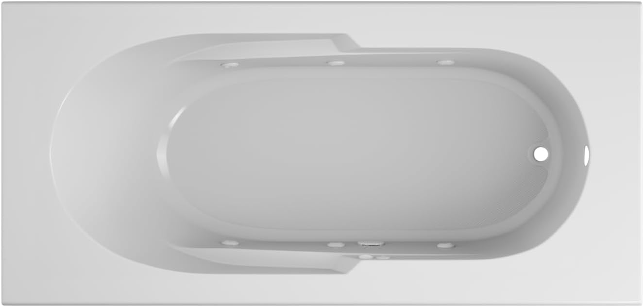Jacuzzi SIGNATURE Acrylic Drop-In Bathtub, Jet Massage Tub, Slip ...