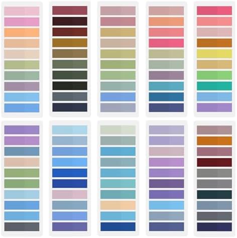 Wosyoodo 2000 Pcs Book Tabs, Sticky Tabs, Writable Index Tabs, Book ...