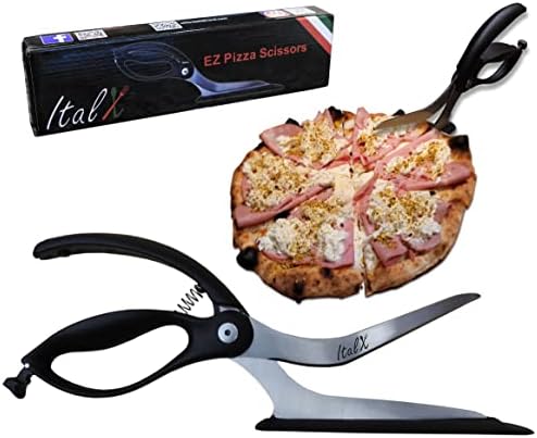 Amazon.com: EZ Pizza Scissors - ITALX Stainless steel Pizza Cutter ...