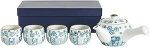 Amazon.com: Caalio Japanese kyuusu Tea Set - Porcelain Traditional kyuusu Tea Pot 12fl oz and ...