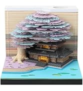 Amazon.com : RSLIPIN 3D Memo Pad Winter Tree 240 Sheets Paper Art ...