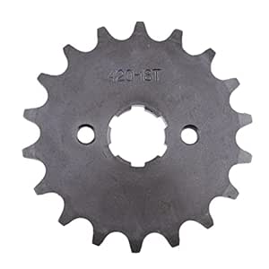 MYADDICTION 18T 18 Teeth 20mm 420 Chain Front Sprocket Cog for 110cc 125cc 140cc Pit Dirt Bike ...