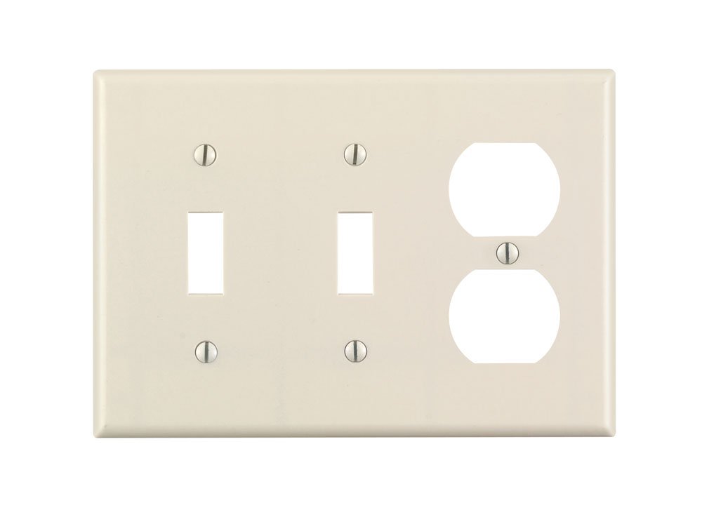 Leviton 78021 LA WP 3G 2TGL 1DUP - Multi Switch Plates - Amazon.com