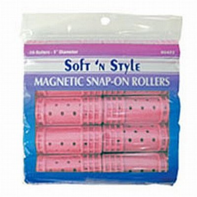 Amazon.com : Soft 'n Style Jumbo Magnetic Snap Roller (00423) : Hair ...