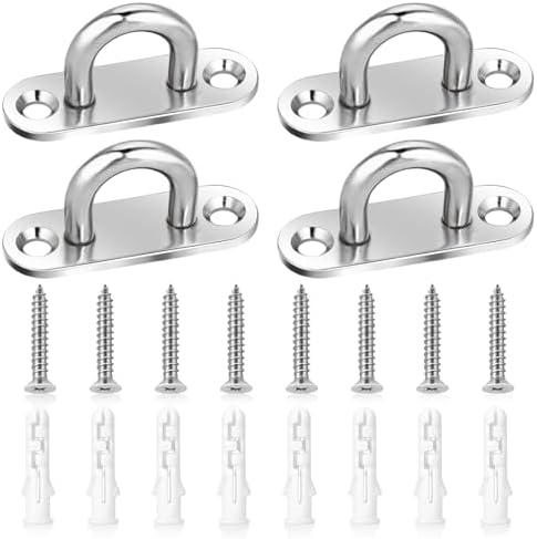 Amazon.com: Ulifestar Stainless Steel Ceiling Hooks, Pad Eye Plate U ...