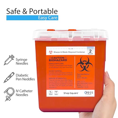 Snapklik.com : Sharps Container, Sharps Containers For Home Use, 2 ...