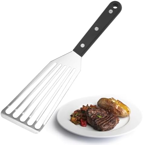 Amazon.com: 304 Stainless Steel Fish Spatula, Non-Slip Ergonomic Handle ...