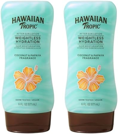 Amazon.com : Hawaiian Tropic Weightless Hydration After Sun Lotion with ...