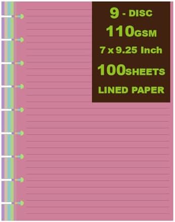Amazon.com : 9 Disc Lined Refills for Happy Planner, 110 Gsm Loose-leaf ...