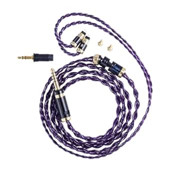 Amazon.com: Yongse Dual Plug 3.5mm/4.4mm IEM Replacement Cable High ...