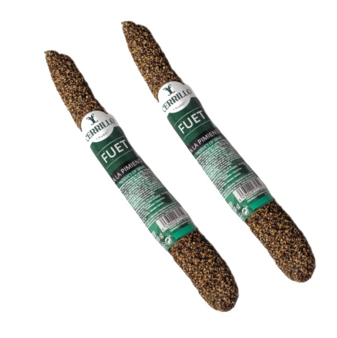 Fuet Sausage with Black Pepper, 300g (2 x 150g) : Amazon.co.uk: Grocery